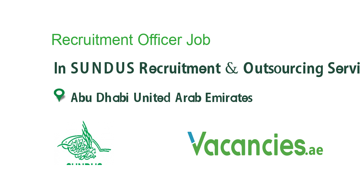 Recruitment Officer job in SUNDUS Recruitment & Outsourcing Service in ...